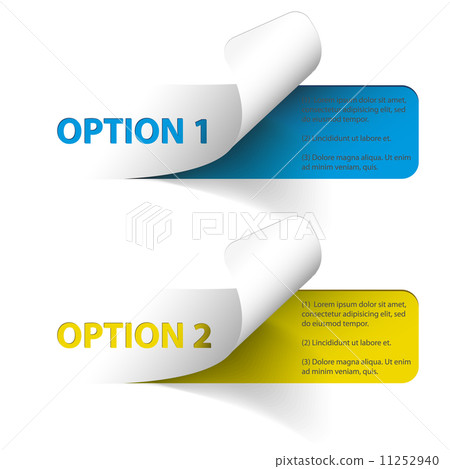 Set of Colorful Vector Sample option stickers - Stock Illustration ...