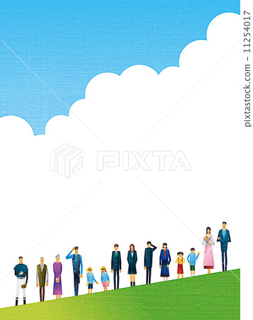 Peoples a large number of children - Stock Illustration [11254017] - PIXTA