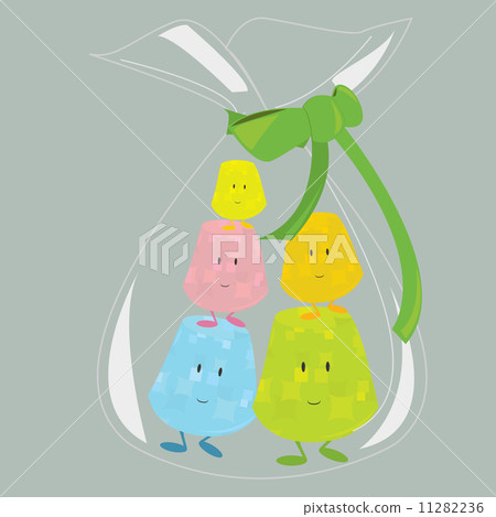 Gumdrop character candy bag - Stock Illustration [11282236] - PIXTA