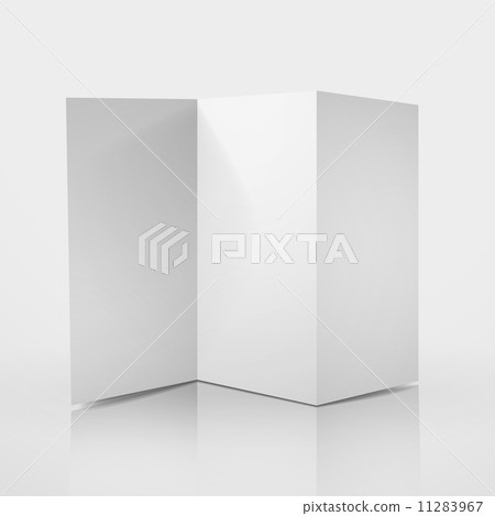 3d vector flyer with zig zag Z-Fold - Stock Illustration [11283967] - PIXTA