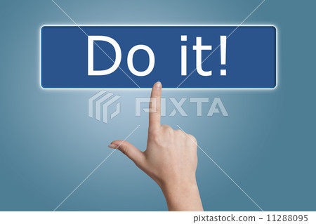pressing do it button-插圖素材 [11288095] - PIXTA圖庫