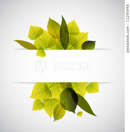 Spring leafs abstract background - Stock Illustration [11295948] - PIXTA