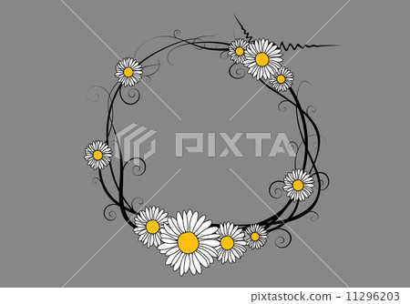 Vector daisy frame - Stock Illustration [11296203] - PIXTA
