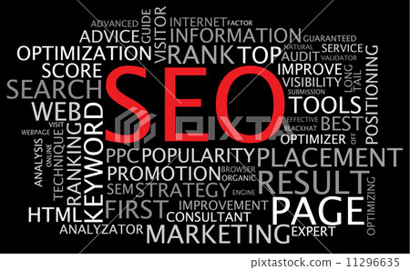 SEO - Vector Search Engine Optimization poster - Stock Illustration ...