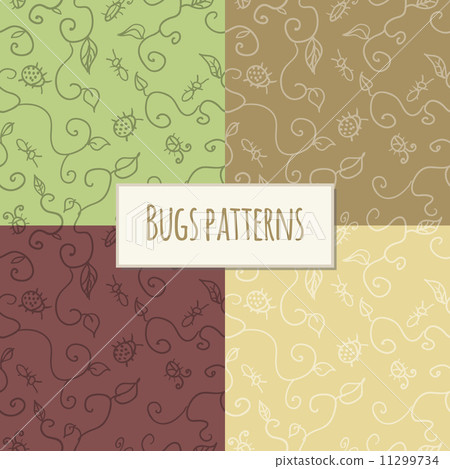 Seamless bugs pattern-插圖素材 [11299734] - PIXTA圖庫