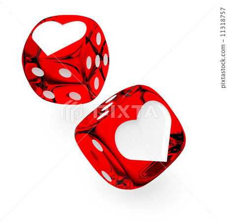 the heart dices - Stock Illustration [11318757] - PIXTA