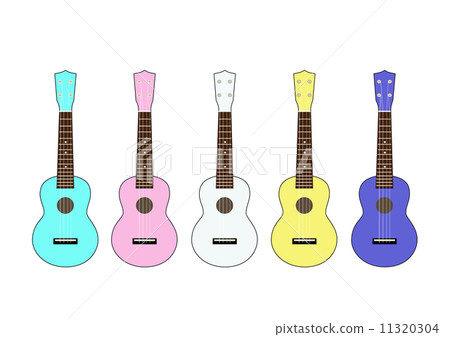 Color ukulele - Stock Illustration [11320304] - PIXTA