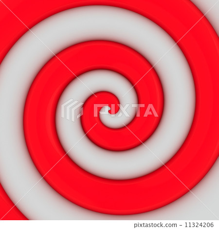 Red and white swirl - Stock Illustration [11324206] - PIXTA