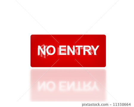 rectangle signage of NO entry font - Stock Illustration [11338664] - PIXTA
