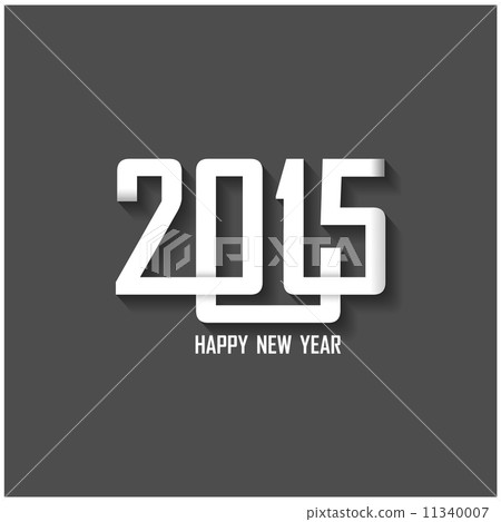 Creative happy new year 2015 text design - Stock Illustration [11340007 ...