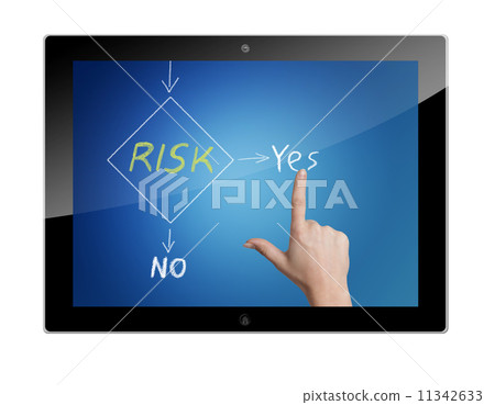 Tablet Risk management - Stock Illustration [11342633] - PIXTA