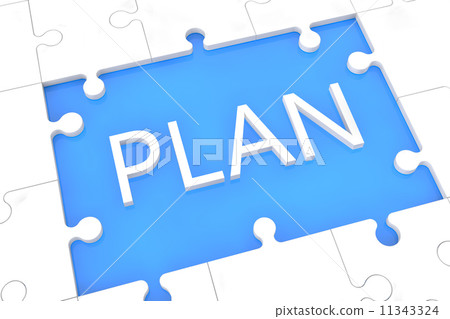 Puzzle plan concept - Stock Illustration [11343324] - PIXTA