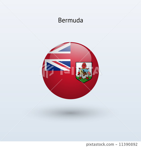 Bermuda round flag. Vector illustration. - Stock Illustration [11390892 ...