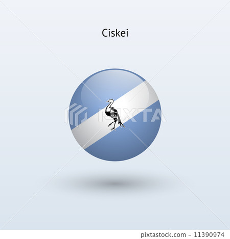Ciskei round flag. Vector illustration.-插圖素材 [11390974] - PIXTA圖庫
