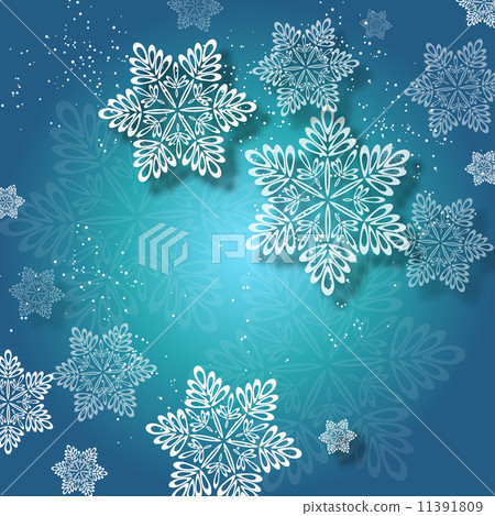 Snow crystal pattern - Stock Illustration [11391809] - PIXTA