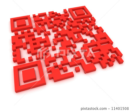 Red QR-code - Stock Illustration [11401508] - PIXTA