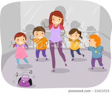 Dance Class Kids - Stock Illustration [11413723] - PIXTA