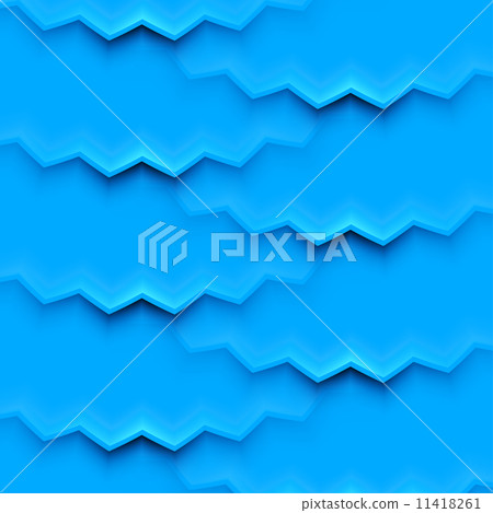 Abstract vector background with blue layers - Stock Illustration ...