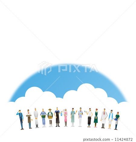People Many people working together - Stock Illustration [11424872] - PIXTA