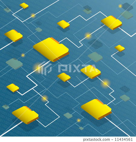 Data flow system with binary code background - Stock Illustration ...