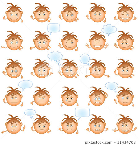 Smilies, set - Stock Illustration [11434708] - PIXTA