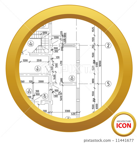 Black architectural icon - Stock Illustration [11441677] - PIXTA