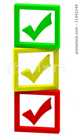 the colorful check marks - Stock Illustration [11442249] - PIXTA