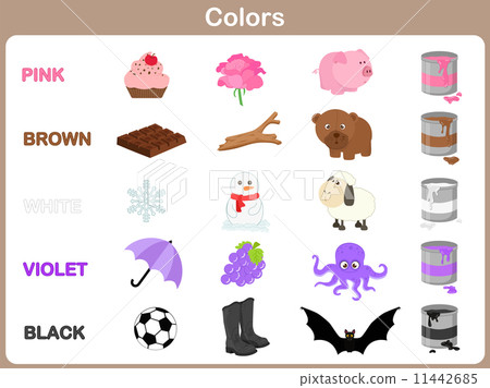 Learning the object colors for kids - Stock Illustration [11442685] - PIXTA