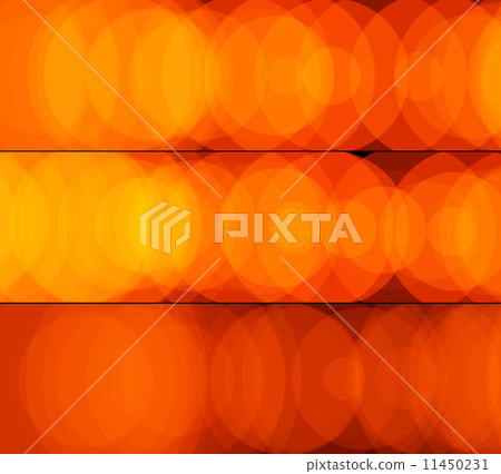 Orange light banners - Stock Illustration [11450231] - PIXTA