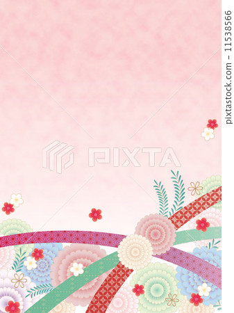 Background Material (Vertical) Japanese Pattern... - Stock Illustration ...