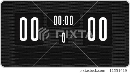 Black scoreboard with no score - Stock Illustration [11551419] - PIXTA