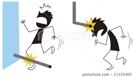 A man striking a head striking his head when... - Stock Illustration ...