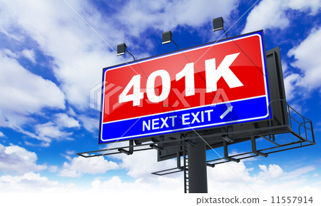 Inscription 401K on Red Billboard. - Stock Illustration [11557914] - PIXTA