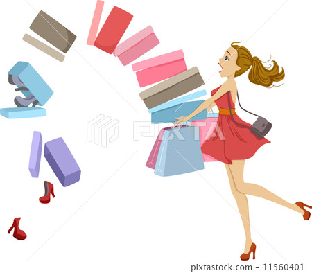 Fallen Boxes - Stock Illustration [11560401] - PIXTA