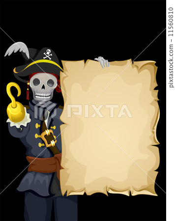 Pirate Skeleton Background - Stock Illustration [11560810] - PIXTA