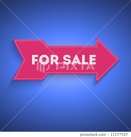Pointer, large arrow with the text for sale - Stock Illustration ...