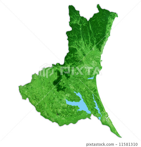 Ibaraki Prefecture Map - Stock Illustration [11581310] - PIXTA