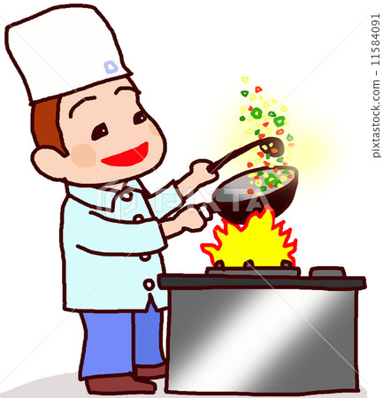 Mr. Cook, in the pan pot - Stock Illustration [11584091] - PIXTA