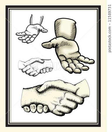 Hand illustrations - Stock Illustration [11589731] - PIXTA