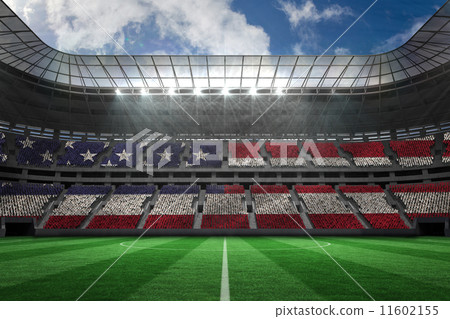 Composite image of digitally generated american... - Stock Illustration ...