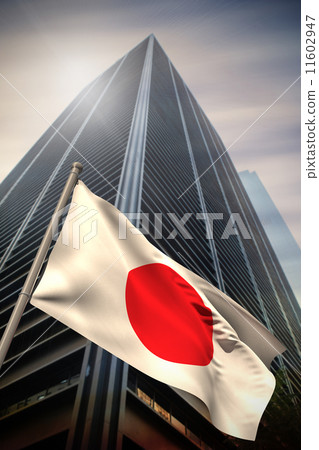 Composite image of japan national flag - Stock Illustration [11602947 ...