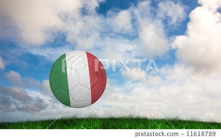 Composite image of football in italy colours - Stock Illustration ...