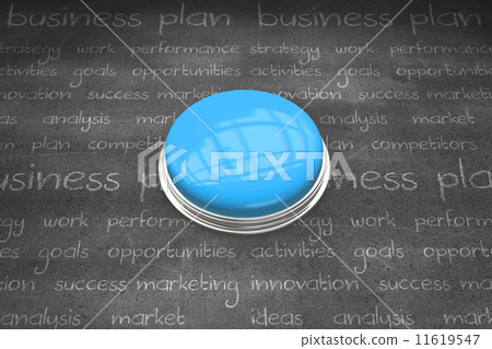 Composite image of shiny blue push button - Stock Illustration ...