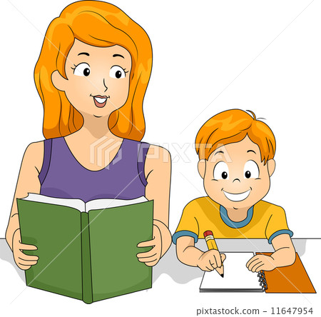 Homework Time - Stock Illustration [11647954] - PIXTA