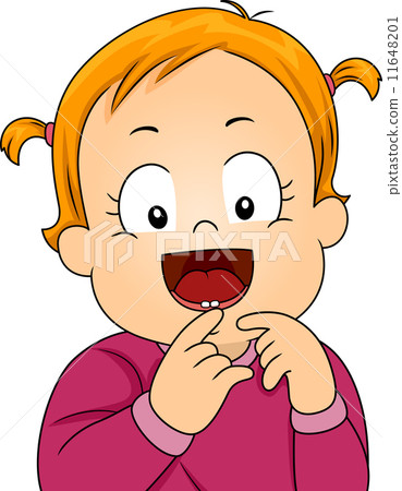 Baby Girl Tooth - Stock Illustration [11648201] - PIXTA