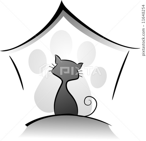 Cattery Icon - Stock Illustration [11648254] - PIXTA