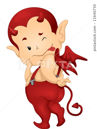 Coy Devil - Stock Illustration [11648730] - PIXTA