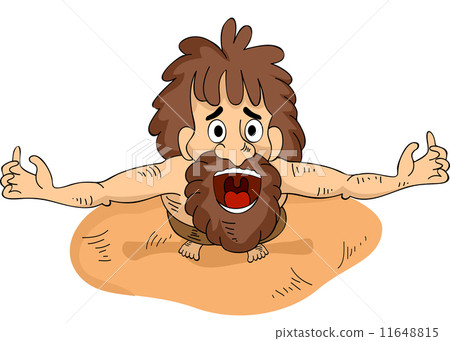 Stranded Man Help - Stock Illustration [11648815] - PIXTA