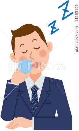 Businessman snoozing - Stock Illustration [11665196] - PIXTA
