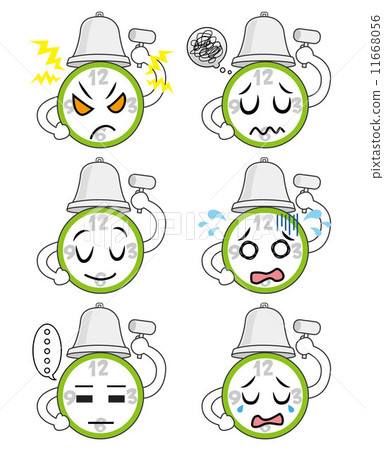 Emotion of alarm clock - Stock Illustration [11668056] - PIXTA